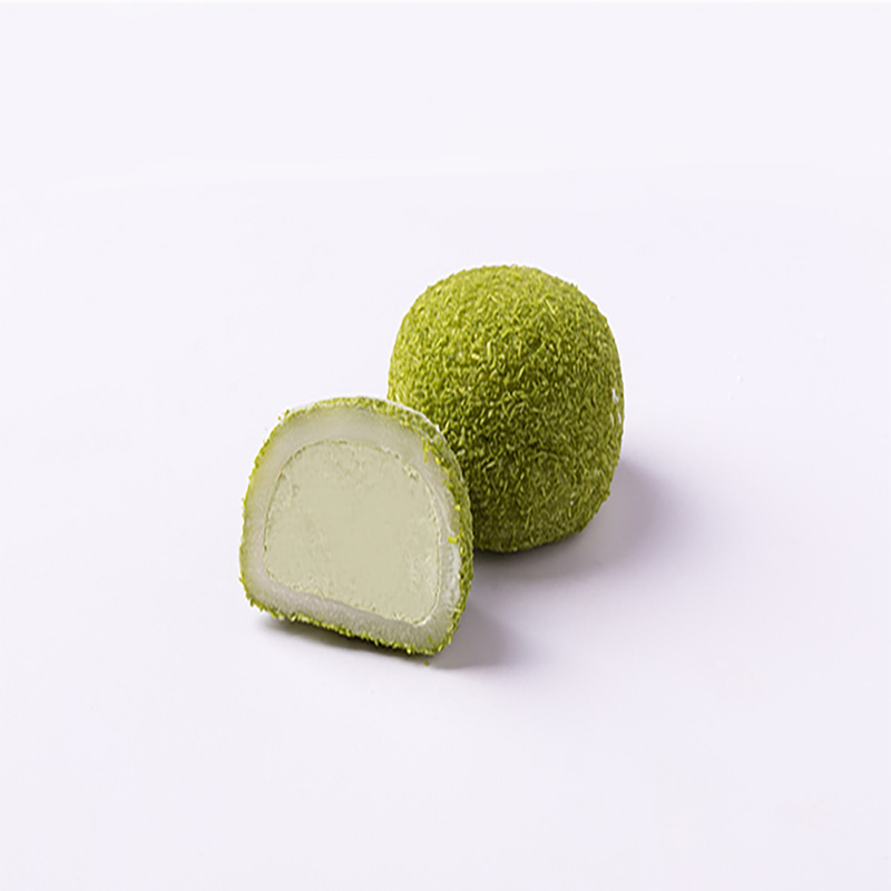 Kinas frosne japanske mochi-frukter, matcha, mango, blåbær, jordbær ...